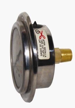 Quality 2" 3" 4" 3/8" NPT, BSP Liquid-Filled Pressur Gauge Design EN 837-1 for sale