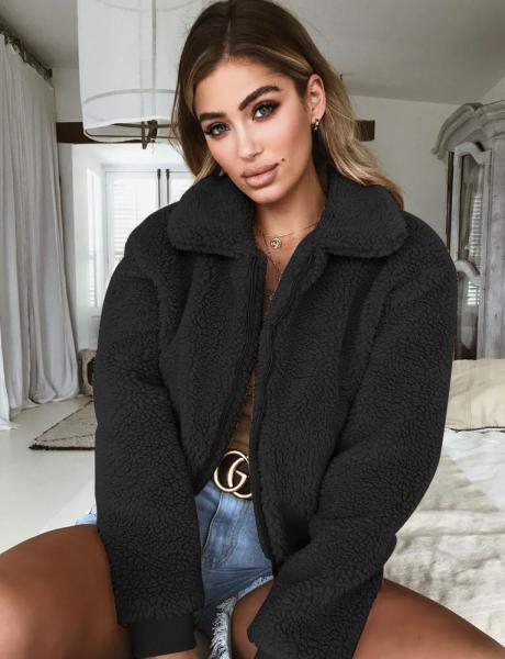 Quality Wholesale New 2018 fashion women turn-down collar winter warm woolen coats for sale