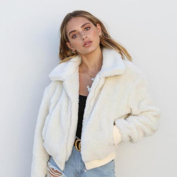 Quality Wholesale New 2018 fashion women turn-down collar winter warm woolen coats for sale