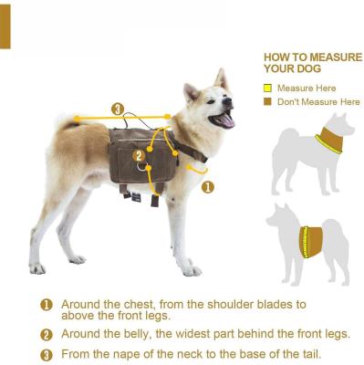 China Dog Pack Hound Travel Camping Hiking Backpack Saddle Bag Rucksack for Medium & Large Dog Bag for sale