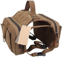China High Density Cotton Canvas Dog Carrier Backpack 60lbs Multi-Functional Dog Backpack for sale
