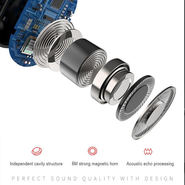 Quality Tws Bluetooth Earpieces with Wireless Charging LED Digital Display Earphones for sale