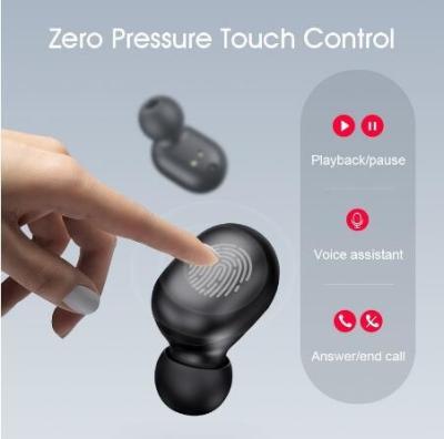 China Gt1 Tws Fingerprint Touch Bluetooth Earphones Noise Cancelling HD Stereo Wireless Headphones for sale