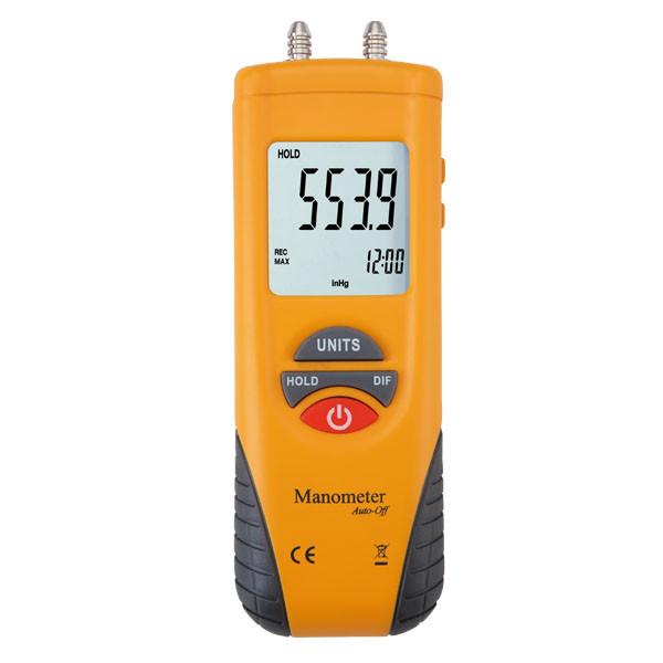 Quality Professional Data Hold Digital Manometer , Handheld Pressure Differential Manometer for sale