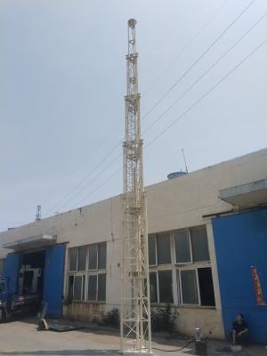 China 100ft aluminium toren guyed telescopische toren cel op wielen toren Te koop