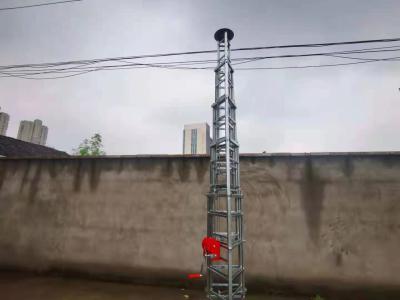 China 100ft aluminium toren guyed telescopische toren cel op wielen toren Te koop
