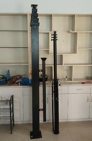 Quality push up antenna mast hand push pole telescoping pole 12m light weight 40ft for sale