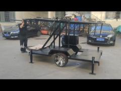 Mini Mobile Cell Tower 15m Crank Up Tower With Shelter