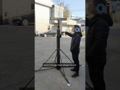 crank up 12m aluminum light weight sports filming pole portable telescoping pole
