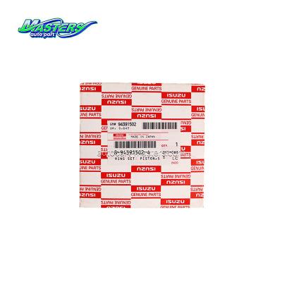 Cina Master 8-94391502-4 Piston Ring Set 8943915024 Per ISUZU FRR FSR FTR in vendita