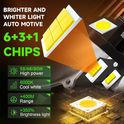China Masters A80 Lens LED Laser/Hi/Lo Beam 85W 8500 Lumens 3 inch Dual laser Projector for sale