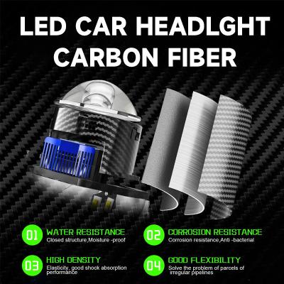China Masters A80 Lens LED Laser/Hi/Lo Beam 85W 8500 Lumens 3 inch Dual laser Projector for sale