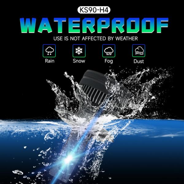 Quality Masters KS90 180W 40000 Lumens 6500K Cool White H4 9005 9006 9012 LED Headlights for sale
