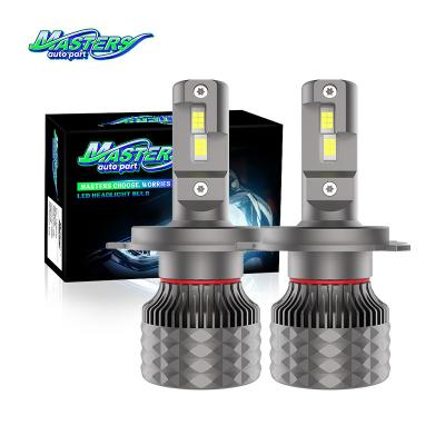 China Masters A5 64W 6000LM 6000K 3570 Chips Superior Aviation Aluminum LED Headlight Bulb for sale