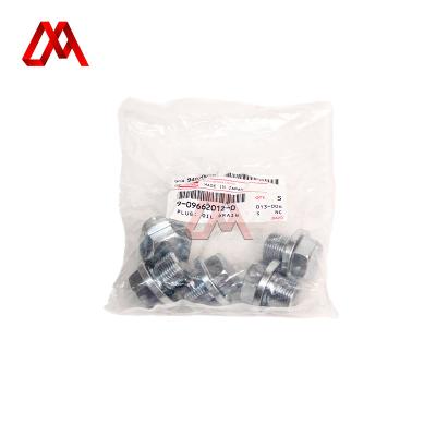 중국 마스터스 9-09662012-0 오일 드레인 플러그 9096620120 ISUZU FVR34 6HK1 판매용