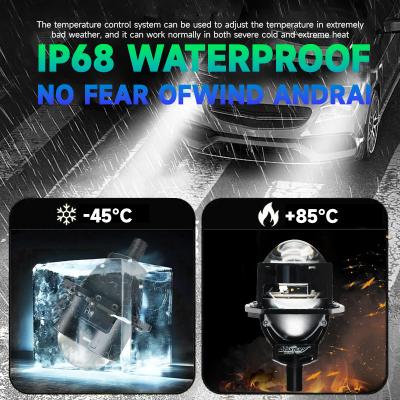 China A99 High Low Beam 58W 5800 Lumens 6000K DC9-16V 3 inch  Projector for sale