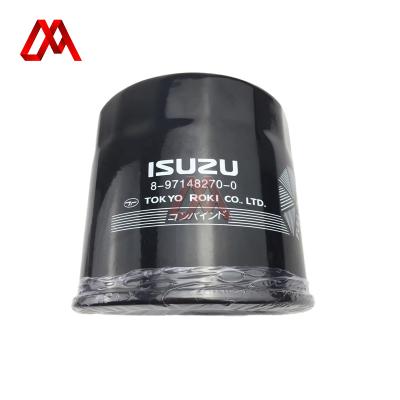 China High-Quality Oil Filter Element 8-97148270-0 8971482700 Compatible with ISUZU NPR 4HF1 4HK1 700P Truck Parts for sale