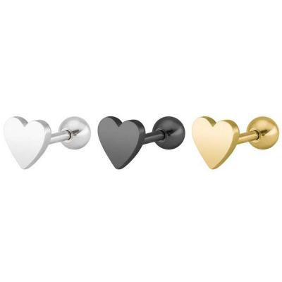 China Pendientes del perno prisionero del acero inoxidable de la suposición del negro de la plata del oro de la moda en venta