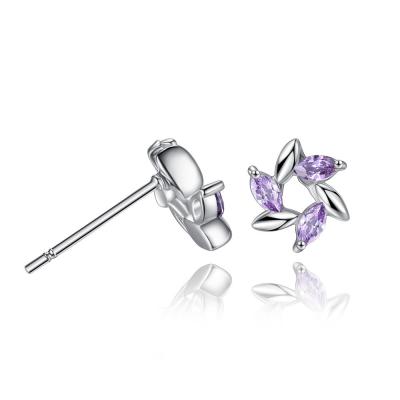 China La venta al por mayor inconformista los pendientes cristalinos del molino de viento de la CZ de 12 pares forma el pendiente hipoalérgico del perno prisionero para las mujeres en venta