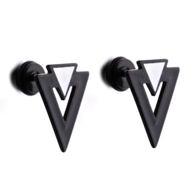 China Pendientes triangulares del perno prisionero de Corea del diseño del nuevo de la llegada doble de la moda en venta
