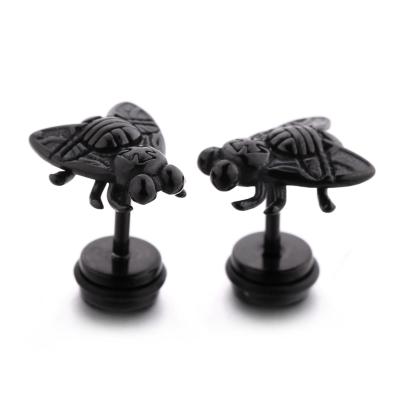 China Pendientes animales del perno prisionero del negro de la forma de los pendientes únicos del perno prisionero en venta caliente en venta