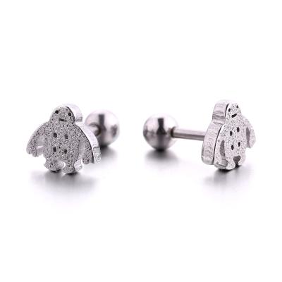 China El animal de los pendientes de la venta al por mayor del regalo de la Navidad formó a mujeres de los pendientes del perno prisionero en venta