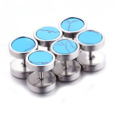 China Pendientes lindos inoxidables al por mayor del perno prisionero de los pendientes piercing de la joyería del cuerpo de acero en venta