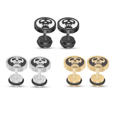 China Pendientes únicos de Sstud del cráneo de los nuevos de la llegada pendientes frescos de Halloween en venta