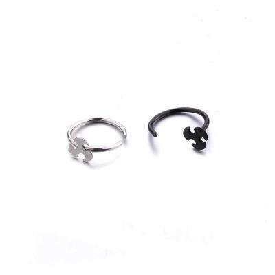 China Anillos de nariz abiertos finos de acero quirúrgicos piercing de la joyería 20g de la nariz del cartílago al por mayor del oído pequeños en venta en venta