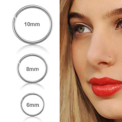 China Joyería fina de la moda del aro del anillo de nariz del nuevo de la llegada del acero 0.8m m perno prisionero piercing quirúrgico del cartílago pequeña en venta