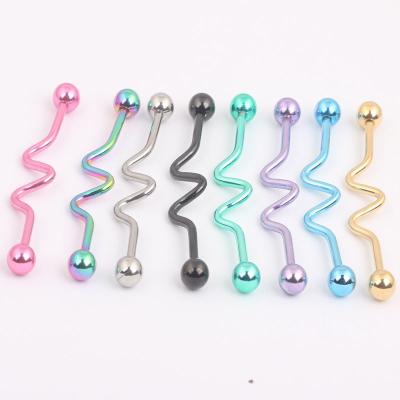 China Forme a cuerpo la joyería piercing los pendientes industriales del barbell en venta caliente en venta