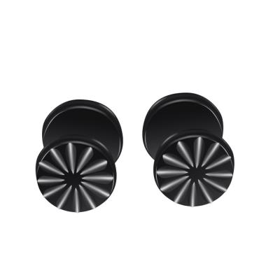 China Pendientes negros redondos del perno prisionero de la moda de la joyería de los pendientes frescos más nuevos de las mujeres en venta