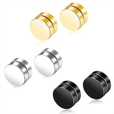 China La joyería más nueva de la moda de los hombres del acero inoxidable magnético ningún pendiente del agujero en venta