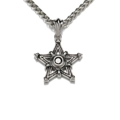 China Collar de encargo del colgante de la estrella del collar del acero inoxidable de la joyería de la moda en venta
