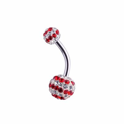 China El ombligo al por mayor del vientre del diseño de la bola de Ferido de la suposición del precio de fábrica suena la joyería piercing en venta