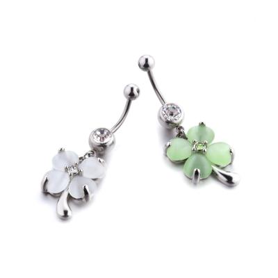 China La flor piercing de la joyería del acero inoxidable de la moda cuelga el anillo del ombligo para las mujeres en venta
