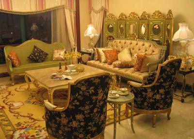 China Mid Century Modern Living Room Furniture Striped Luxury Upholstered Sofa for sale