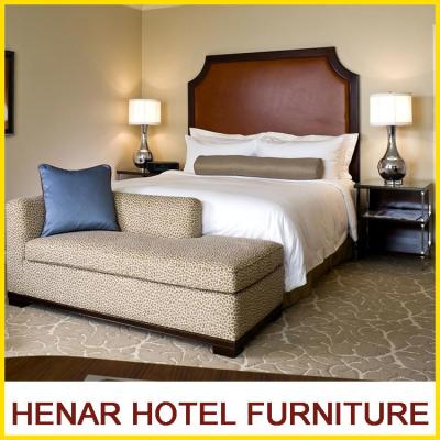 China A mobília de madeira de 5 estrelas Brown enorme do quarto do hotel da pensão de Hampton estofou à venda