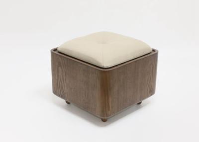 China Home Simple Luxury Living Room Furniture Storage Wooden Stool With Cushion for sale
