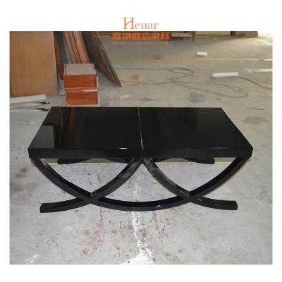 China Modern Rectangle High Glossy Wooden Coffee Table Black Or Customized for sale