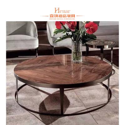 China Mid Century Vintage Marble Top Stainless Steel European Coffee Table For Living Room for sale