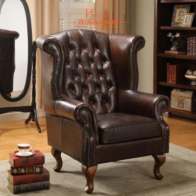 China Leisure Comfortable Single Chair Lounge / Modern Chesterfield Sofa for sale
