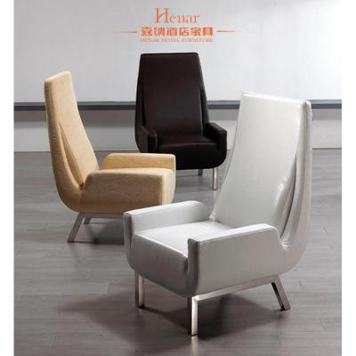 China Classical Luxury Living Room Furniture / Chair Leather Sofa with Stainless Frame for sale