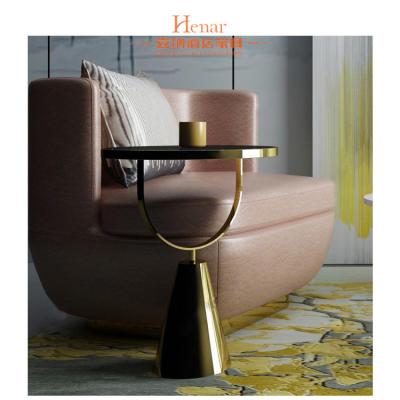 China Metal Small Narrow Short Movable Sofa Snack Side End Table Eco-Friendly for sale