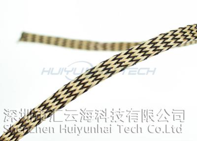 Cina manica ad alta temperatura rotonda del cavo di 4mm, manica termoresistente intrecciata per cavo in vendita