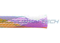 China Flexible PET Expandable Sleeving 0.25mm for Computer Cable Wire Harness Protection for sale