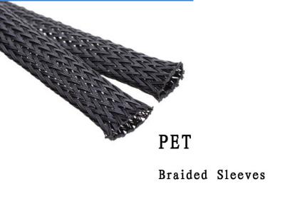 China Chama alta - escala de funcionamento larga Sleeving trançada elétrica do Temp do animal de estimação retardador à venda