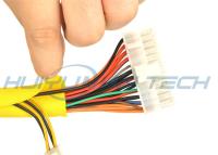 China Black PET Self Wrapping Split Braided Sleeving 3mm to 50mm Cable Management for sale
