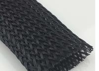 China High Temperature PET Braided Sleeving 125°C Expandable Cable Protection Sleeve 3mm to 76mm for sale