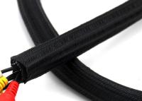 China Halogen Free Polyester Self Wrap Split Braided Sleeving for sale
